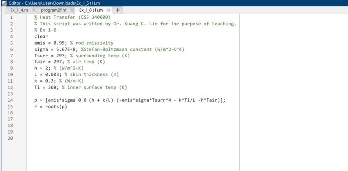 Consider the problem described in Example 1.6. Revise | Chegg.com