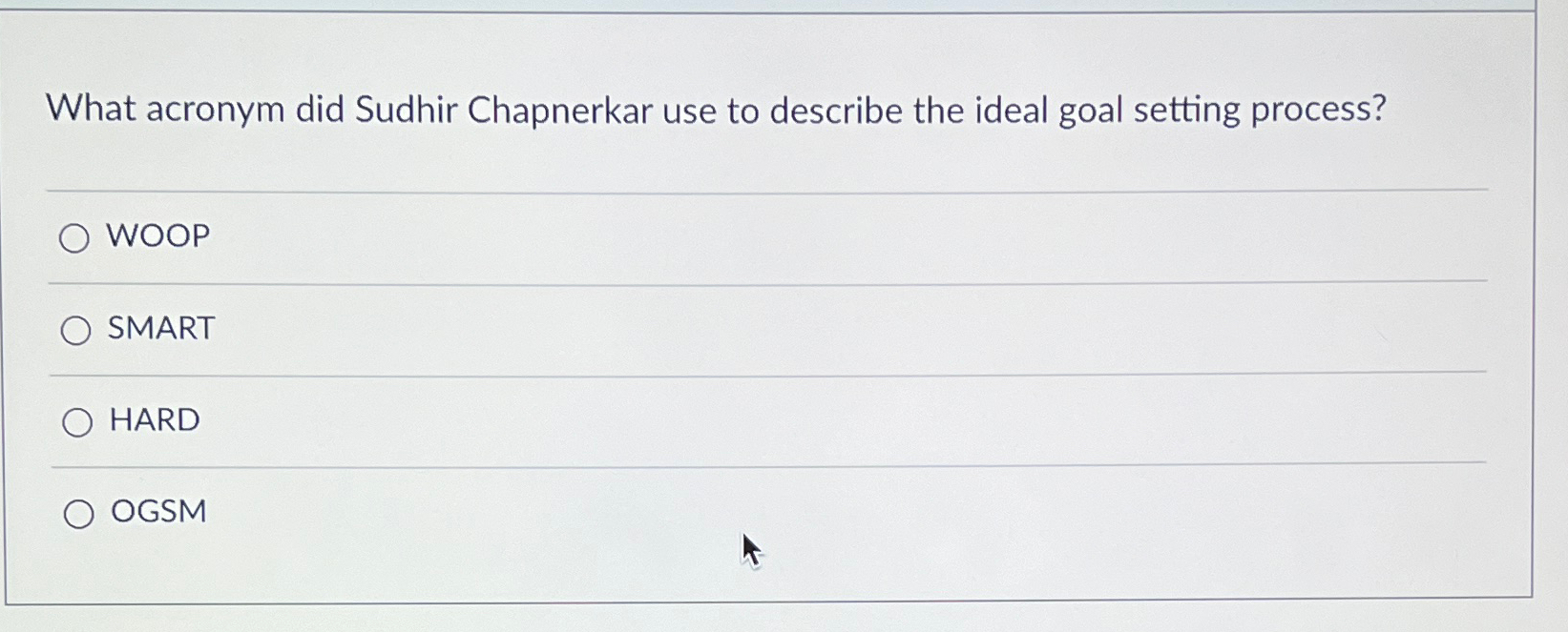 Solved What acronym did Sudhir Chapnerkar use to describe | Chegg.com