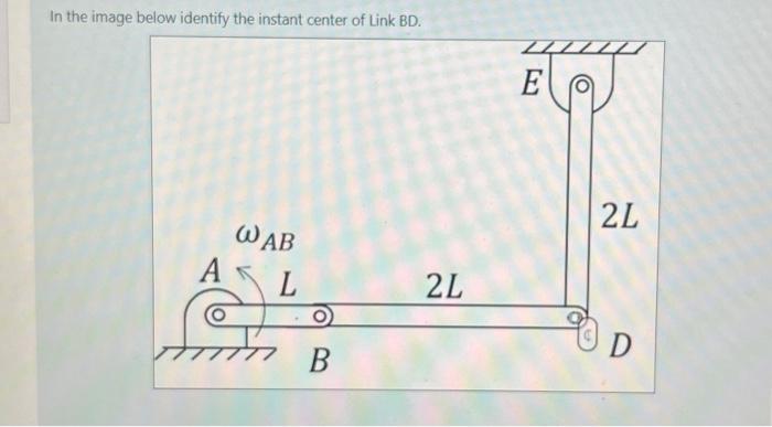Solved In the image below identify the instant center of | Chegg.com
