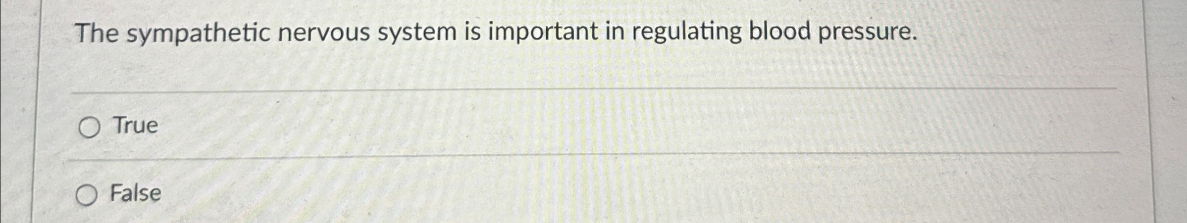 Solved The sympathetic nervous system is important in | Chegg.com