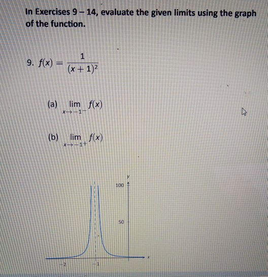 Solved In Exercises 9-14, evaluate the given limits using | Chegg.com Solved In Exercises 9-14, evaluate the given limits using | Chegg.com