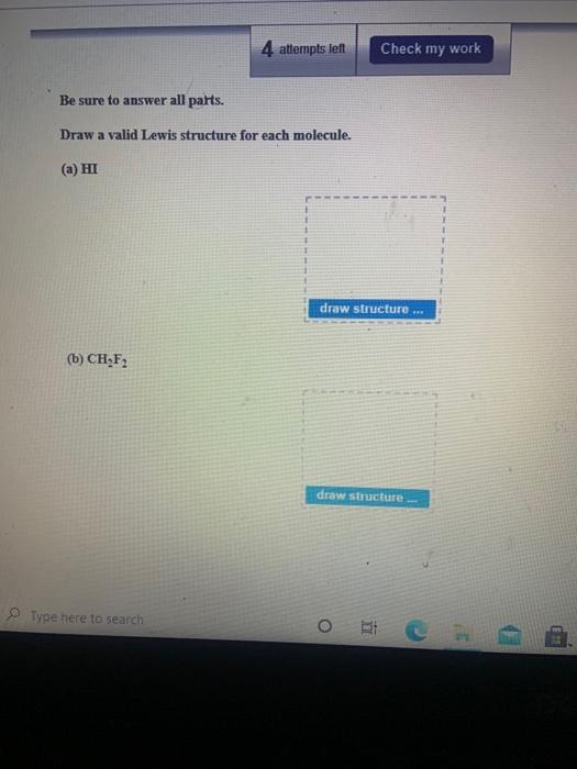 Solved 4 attempts left Check my work Be sure to answer all | Chegg.com