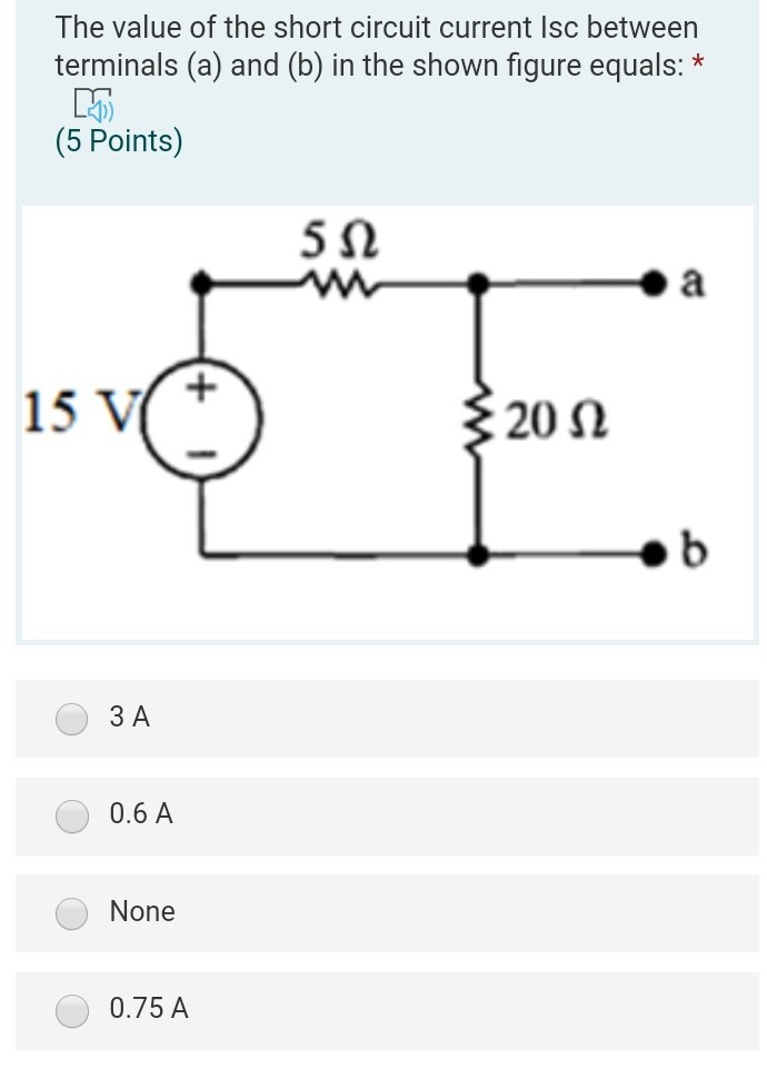 Solved The value of the short circuit current Isc between | Chegg.com
