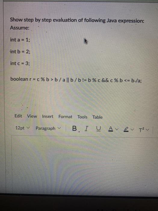 Solved Show step by step evaluation of following Java | Chegg.com