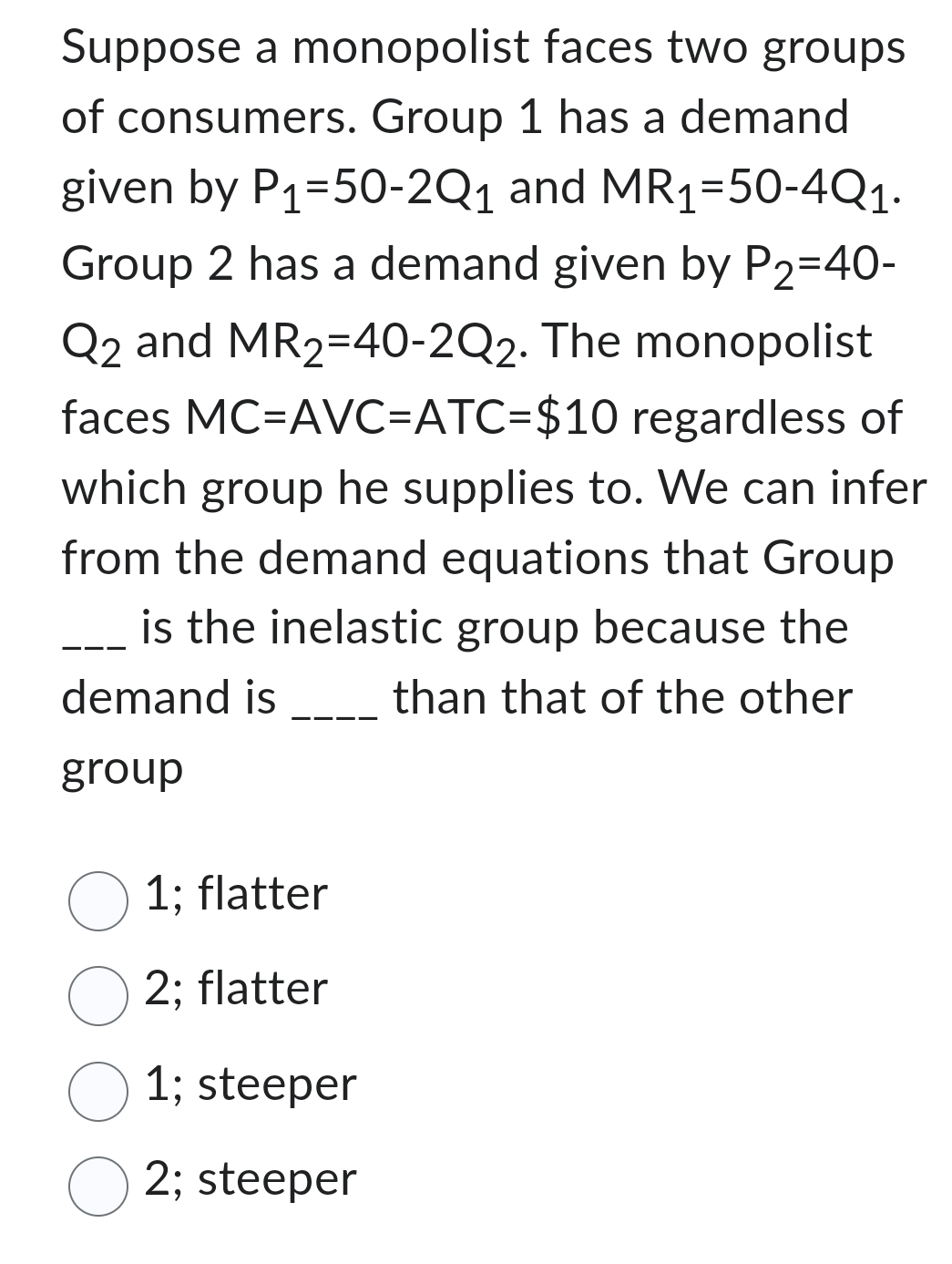 Solved Suppose a monopolist faces two groupsof consumers. | Chegg.com