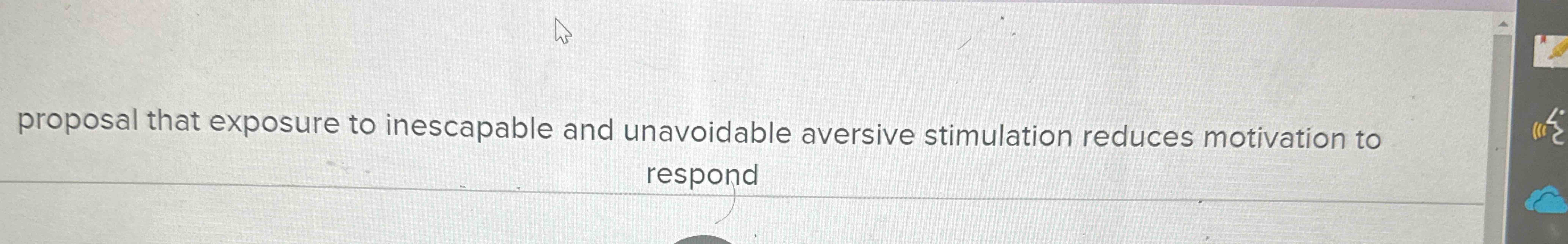 Solved proposal that exposure to inescapable and unavoidable | Chegg.com