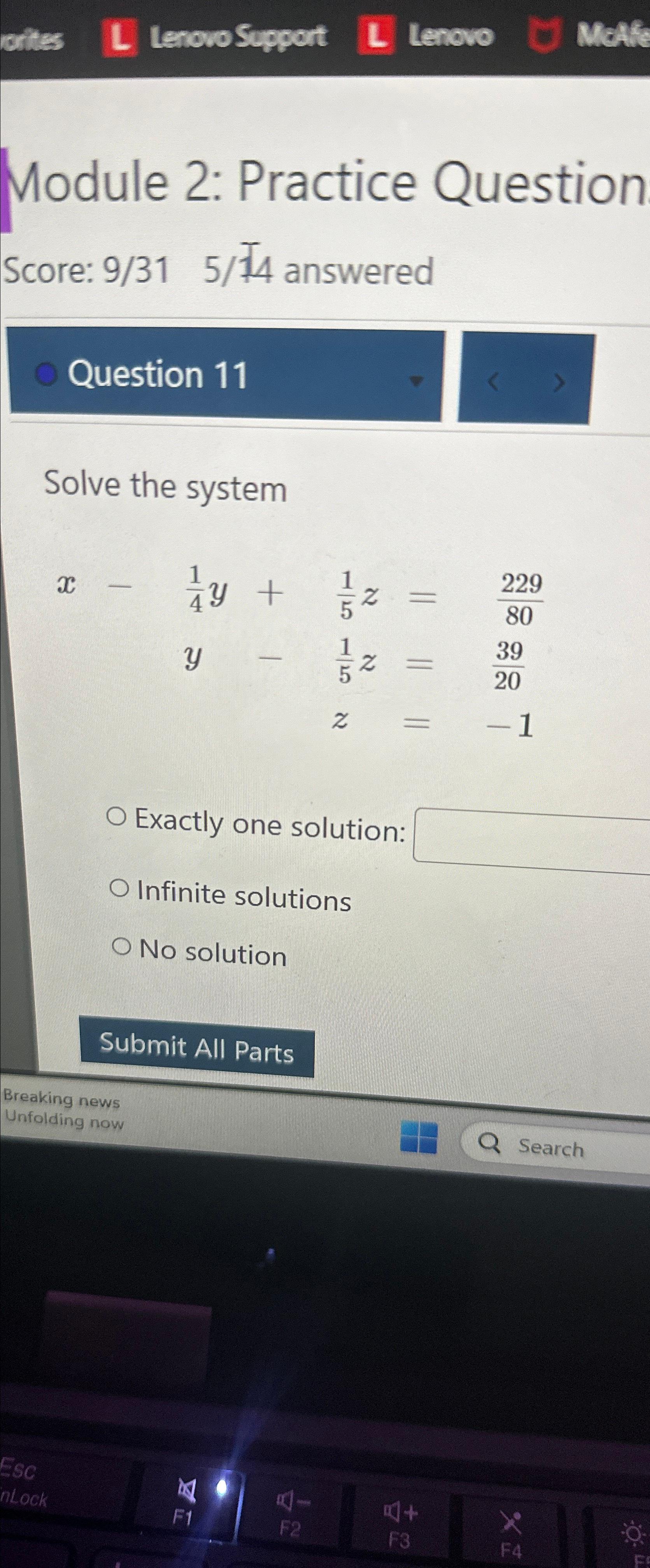 Solved Module 2: Practice QuestionScore: 9/31 5/14 | Chegg.com
