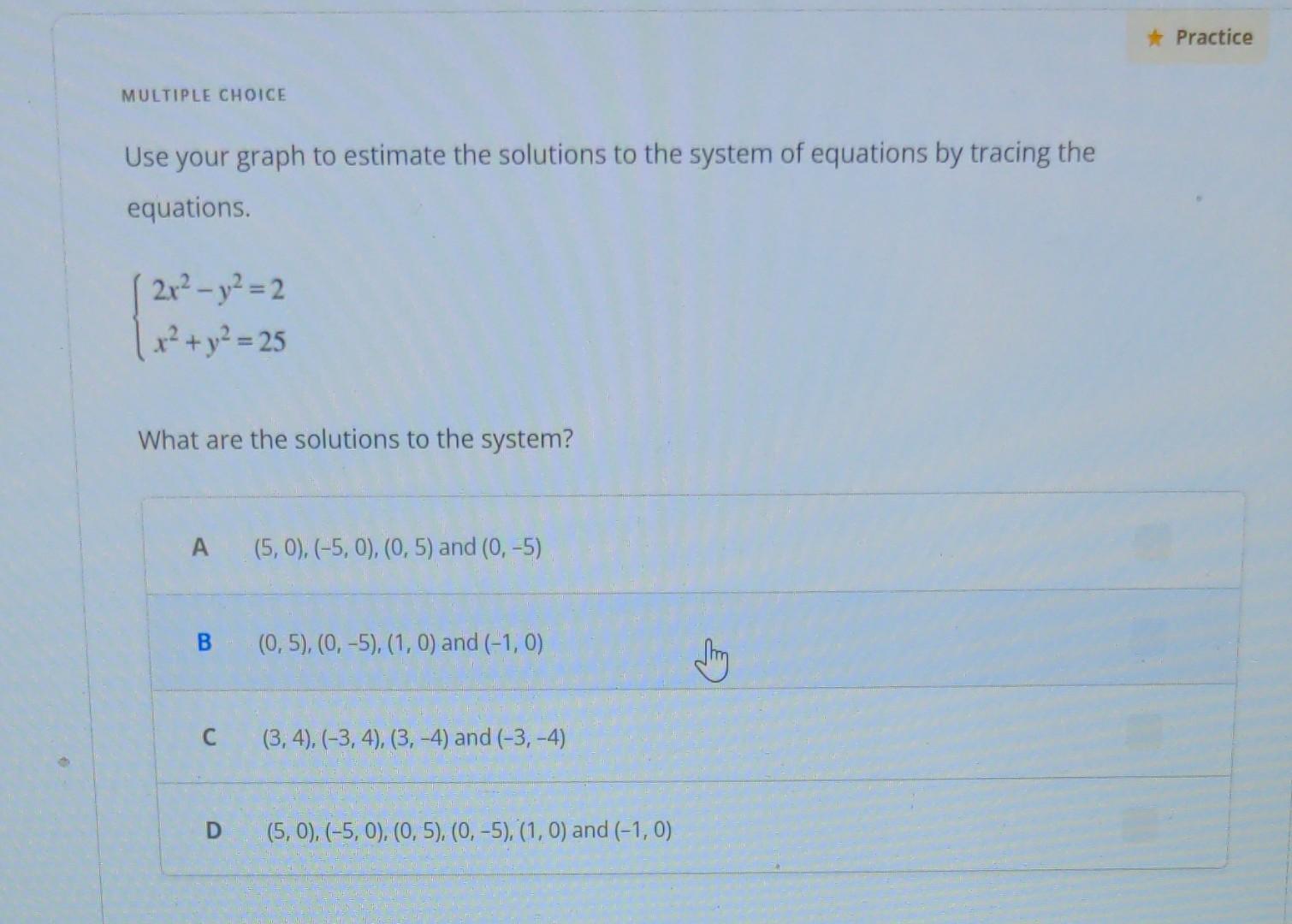 Solved MATCHING LIST Given the form Ax2+By2+Cx+Dy=F, match | Chegg.com
