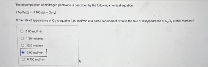Solved Given the following balanced equation, determine the | Chegg.com
