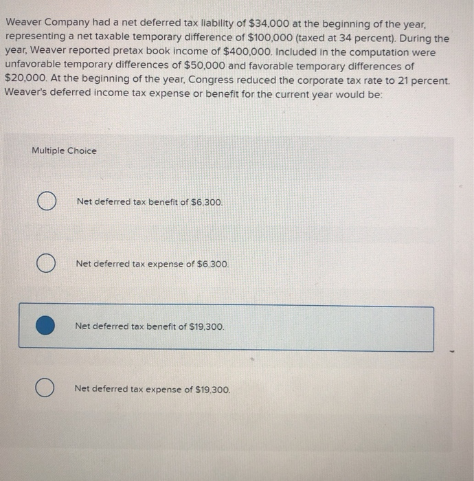 Solved Lynch Company had a net deferred tax asset of $68,000 | Chegg.com