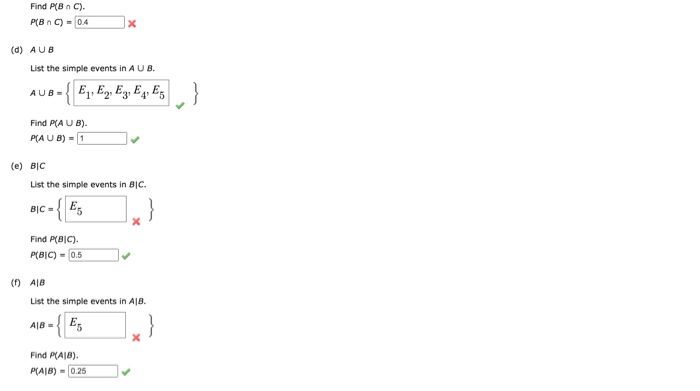 Solved (9) AUBUC List the simple events in AUBUC. AUB AUBUC- | Chegg.com