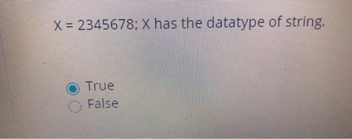 Solved Total Is A Valid Variable Name True False X 7037