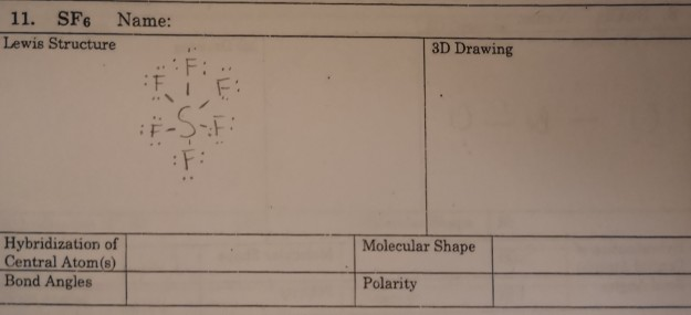 Solved 7. BF3 Name: Lewis Structure 3D Drawing :F: - B F | Chegg.com
