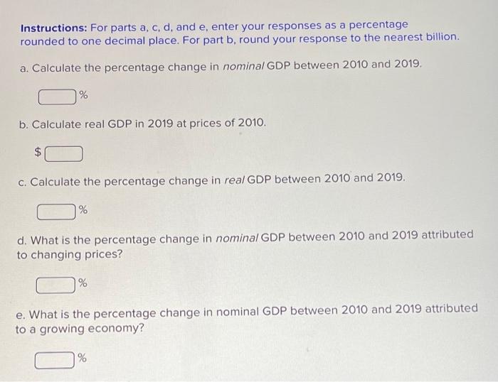 Solved Using the data in the table below related to nominal | Chegg.com