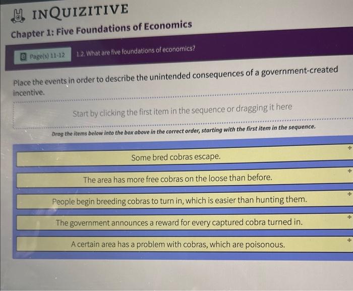 Solved \& INQUIZITIVE Chapter 1: Five Foundations of | Chegg.com