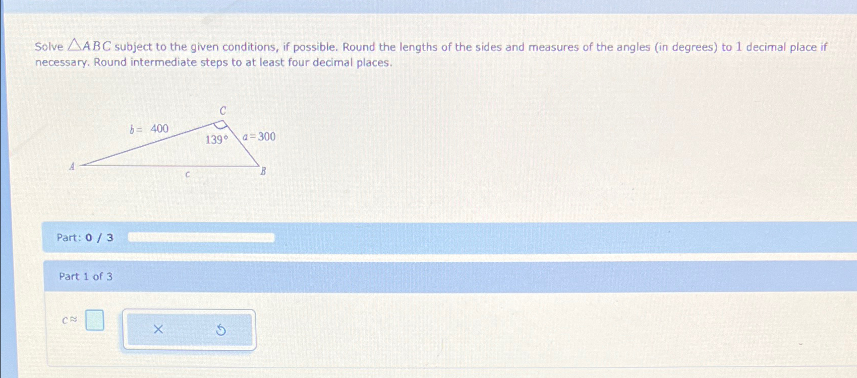 Solved Solve Abc Subject To The Given Conditions If
