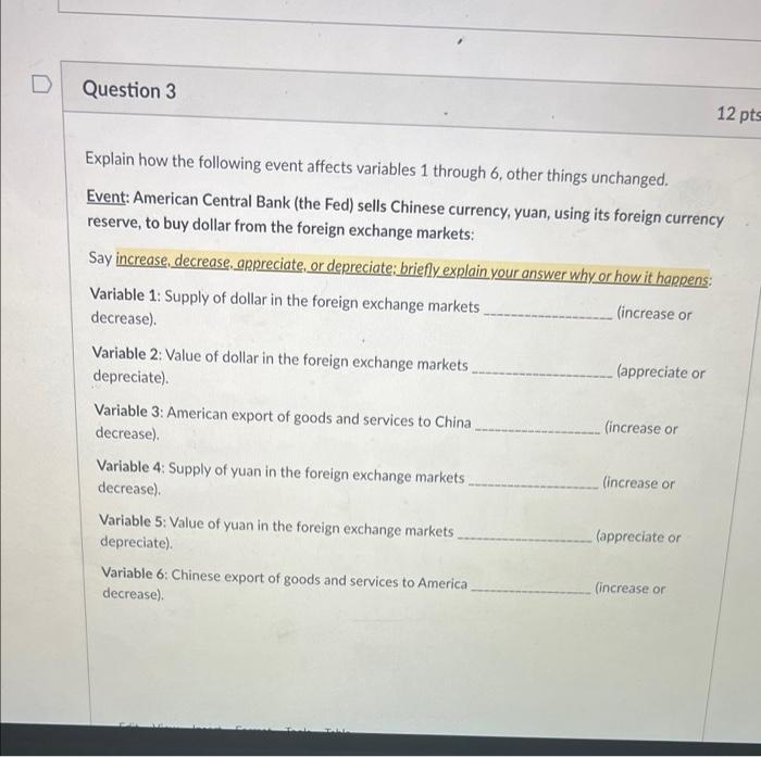 Solved D Question 3 12 pts Explain how the following event | Chegg.com