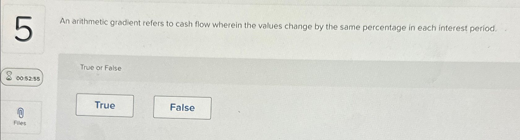 Solved An arithmetic gradient refers to cash flow wherein | Chegg.com