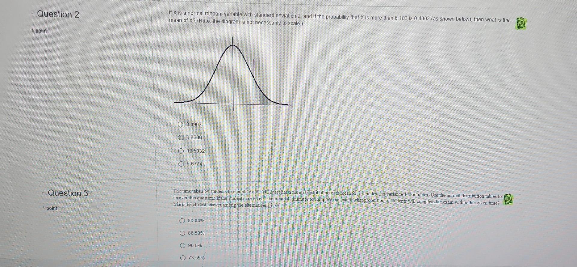 Solved If X Is A Normal Random Variable With Mean 3 And If