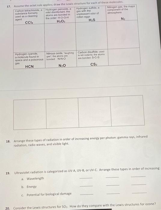 Solved 17. Assume the octet rule applies, draw the Lewis | Chegg.com