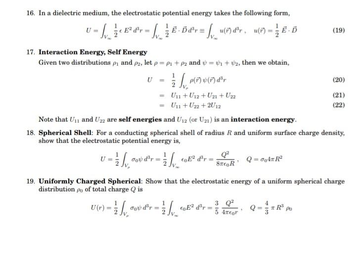 Solved Electrostatic Theory II: Dielectrics 1. Theory of | Chegg.com