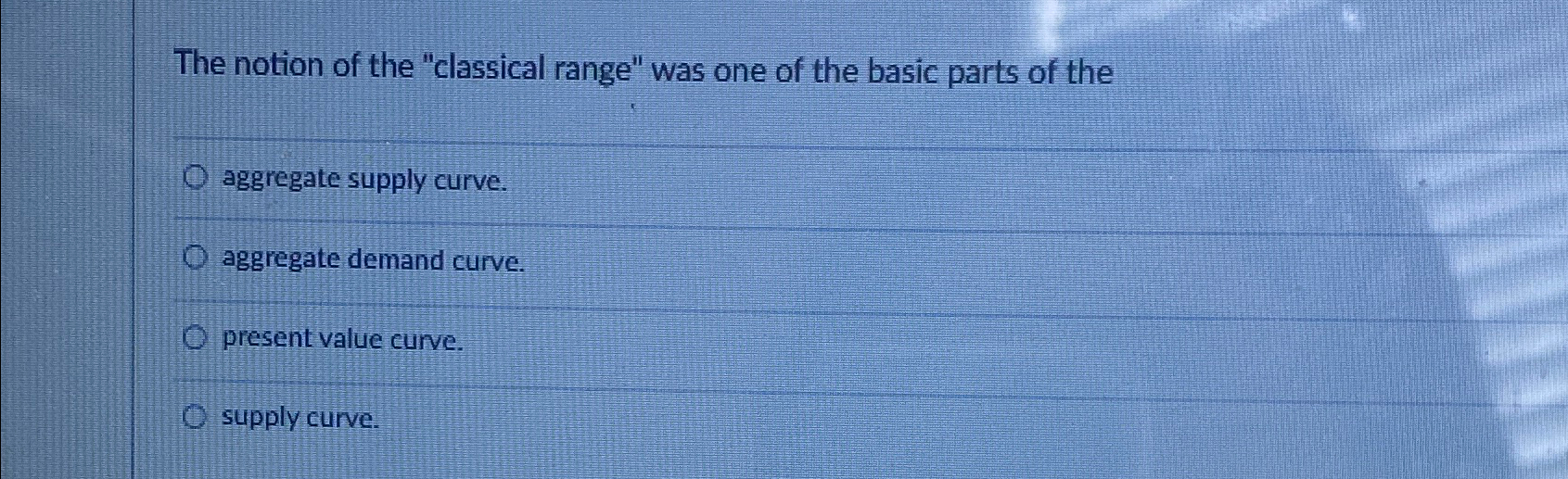 Solved The notion of the "classical range" was one of the | Chegg.com