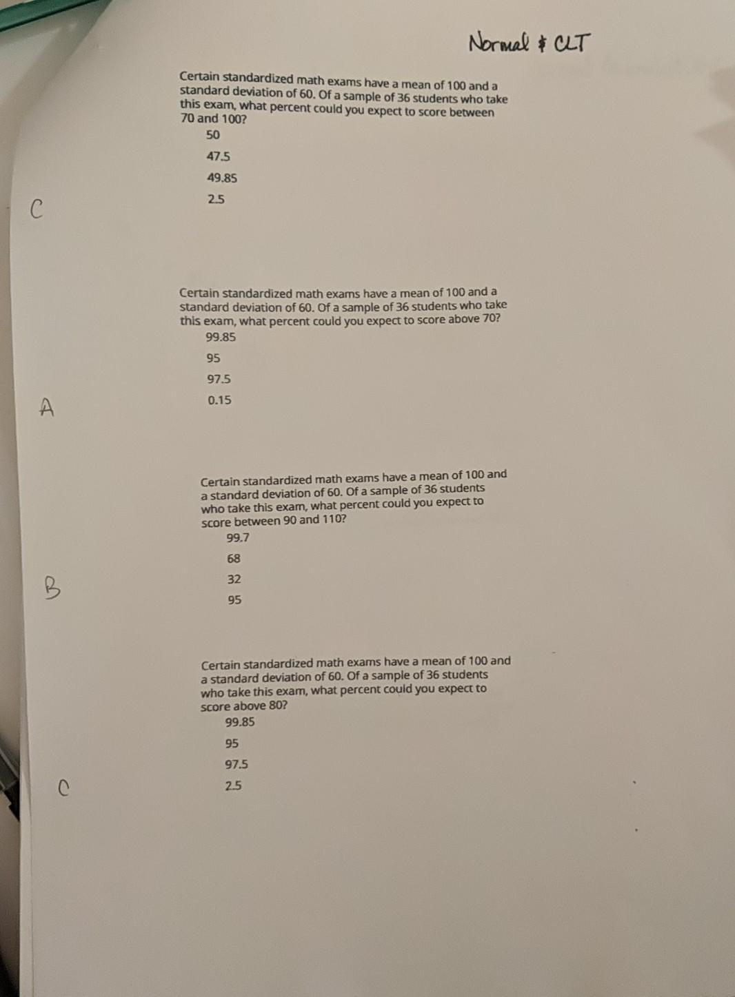 Solved I have the answers but don't know how they got the | Chegg.com
