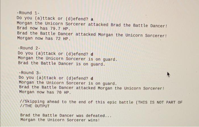 Solved Assignment 7b Battle For Our Last Assignment In Cse 9990