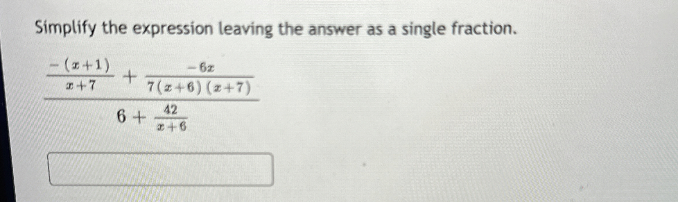Simplify the expression leaving the answer as a | Chegg.com