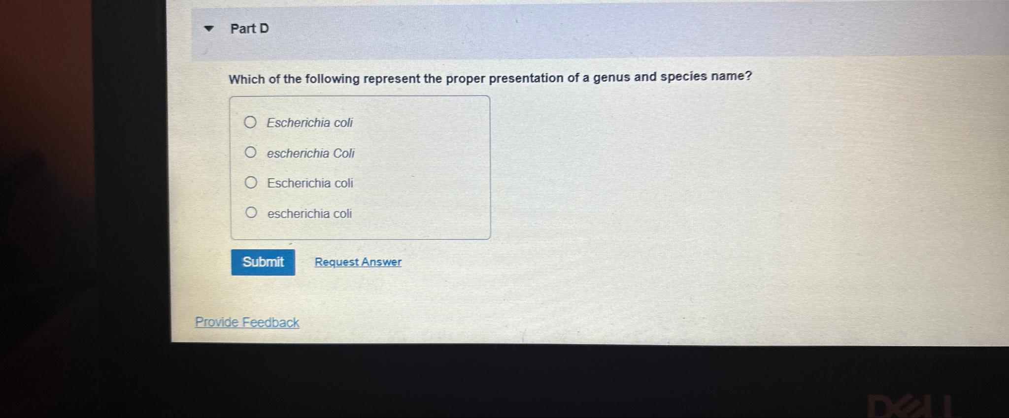 Solved Part DWhich of the following represent the proper | Chegg.com