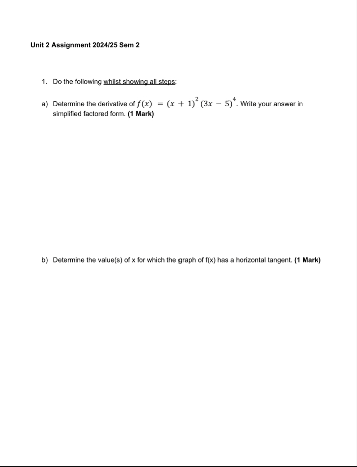 Solved Unit 2 ﻿Assignment 2024/25 ﻿Sem 2Do the following | Chegg.com