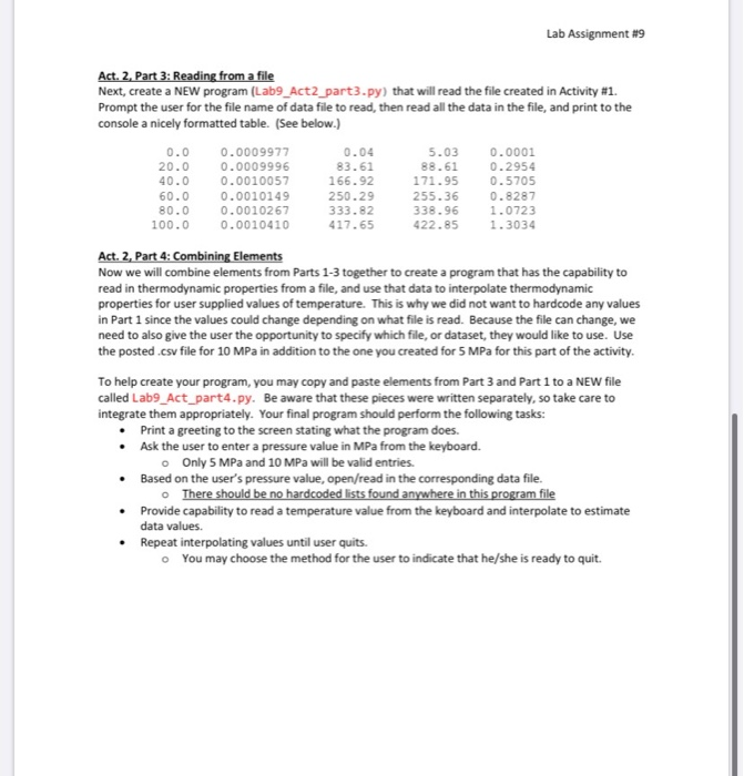 Activity 2: In previous assignments we have used | Chegg.com