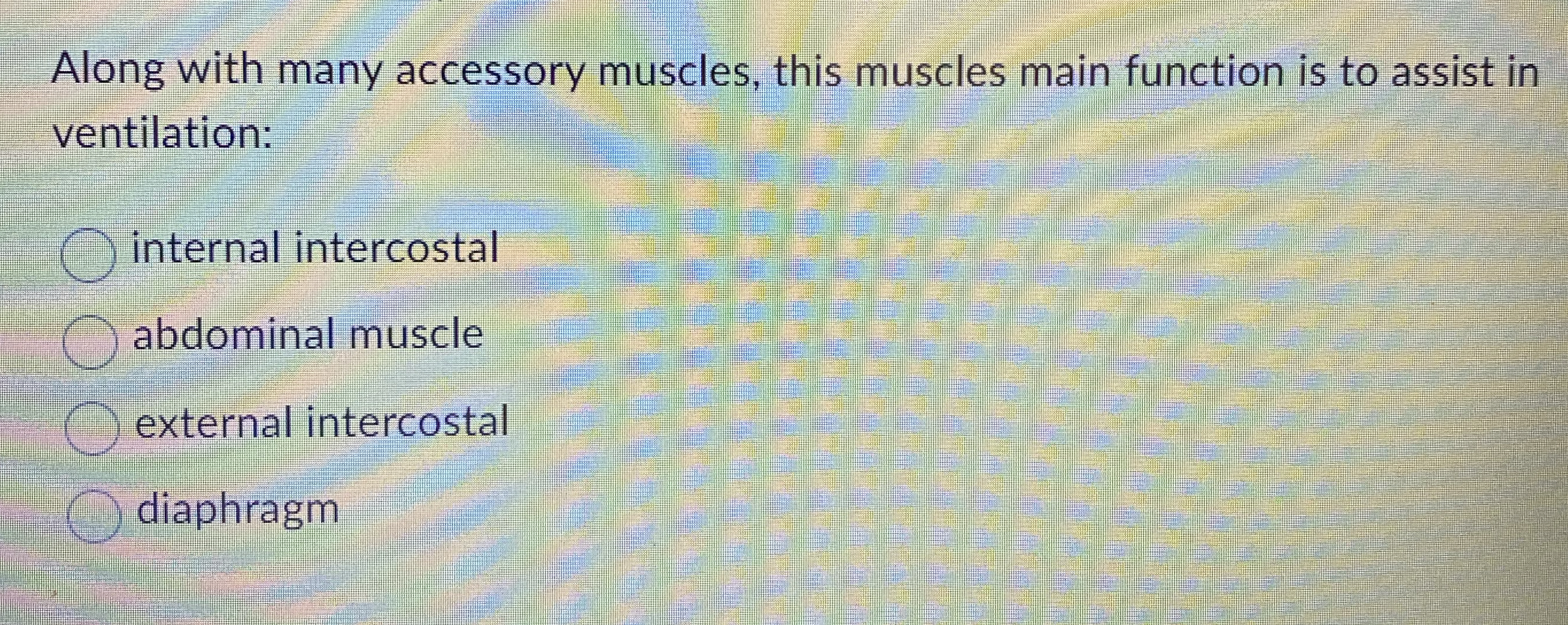 Solved Along with many accessory muscles, this muscles main | Chegg.com
