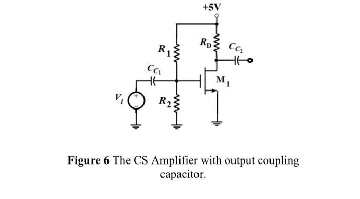 Solved Figure 2 Common Source amplifier Figure 6 The CS | Chegg.com