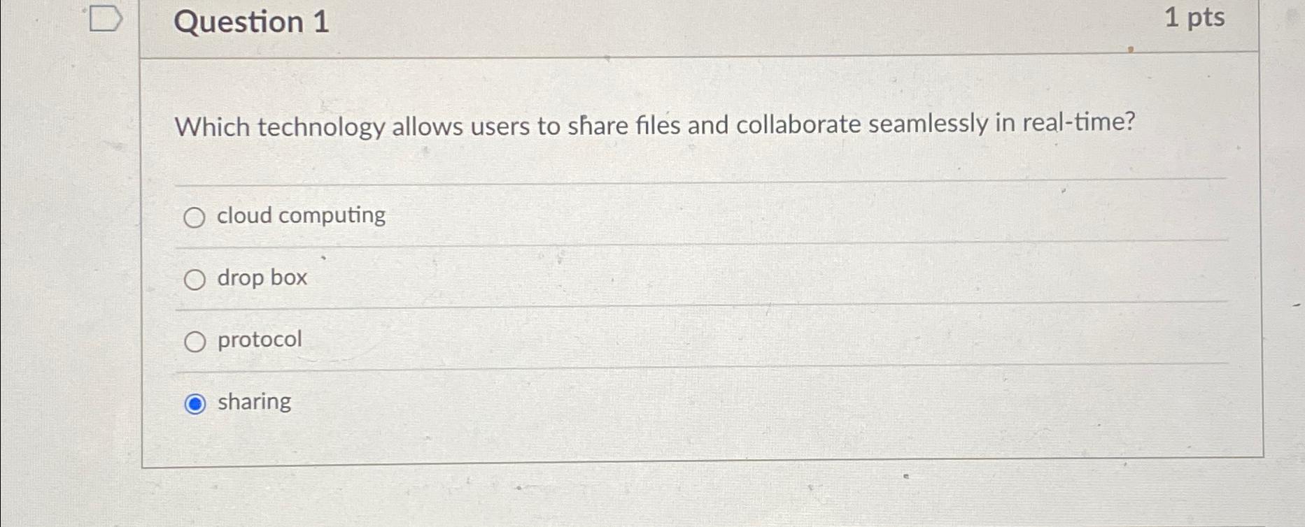 Solved Which technology allows users to share files and | Chegg.com