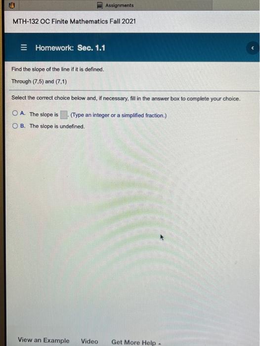 Solved Assignments MTH-132 OC Finite Mathematics Fall 2021 | Chegg.com