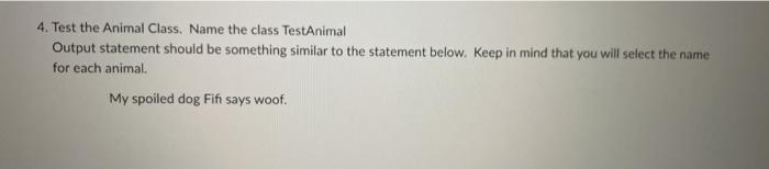 Solved CODE CHALLENGE 1. Create an abstract class named | Chegg.com