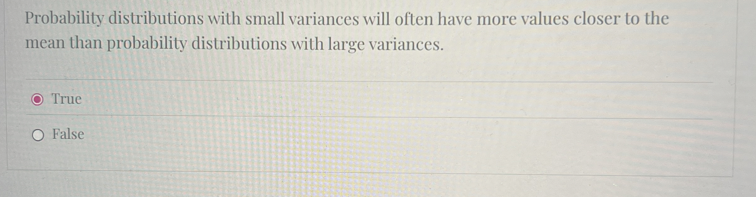 Probability distributions with small variances will | Chegg.com