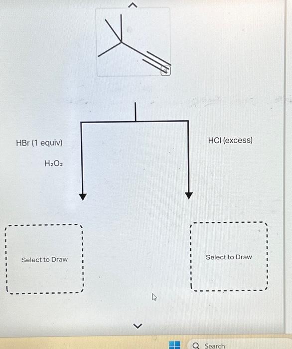 Solved Select to Draw Select to Draw HBr (1 equiv) 1. NaNH2 | Chegg.com