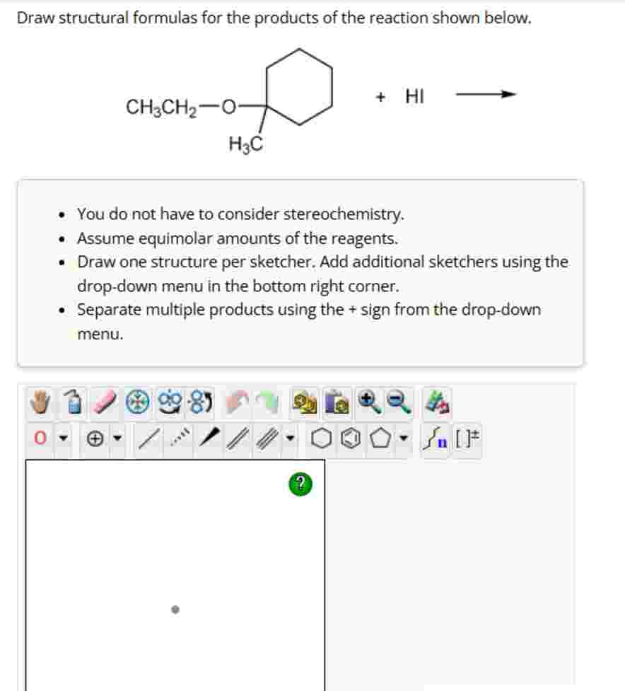 [Solved]: Draw structural formulas for the products of the
