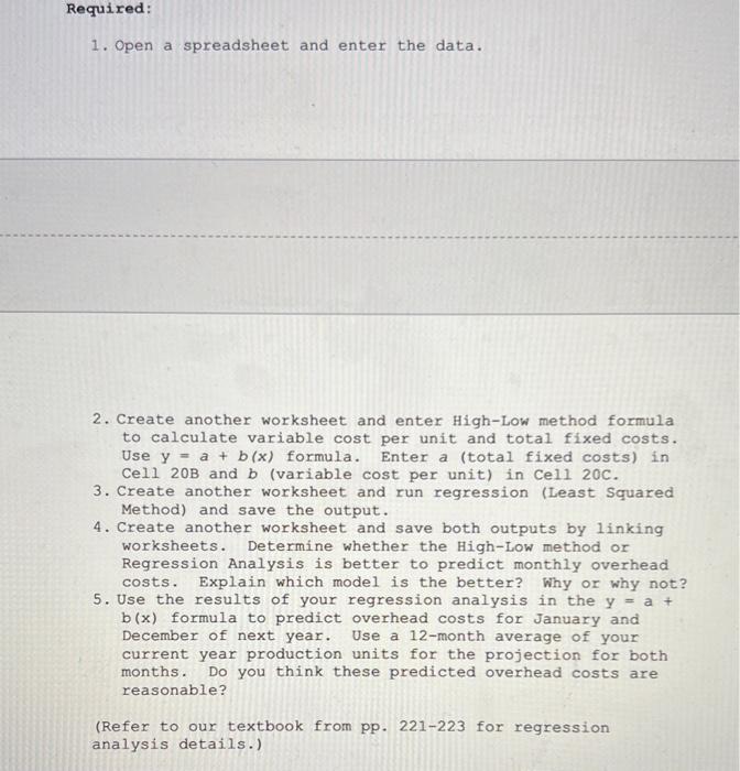 Solved * Using "Excel" do the following problem using "the | Chegg.com