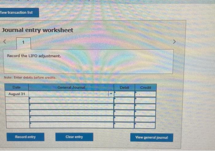 Solved For the specific identification method, the August 4 | Chegg.com