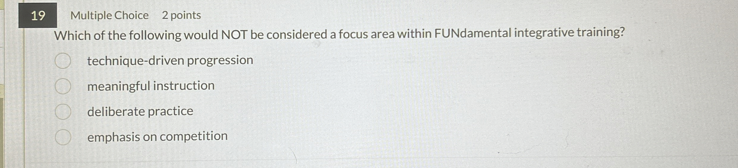 Solved 19Multiple Choice 2 ﻿pointsWhich of the following | Chegg.com