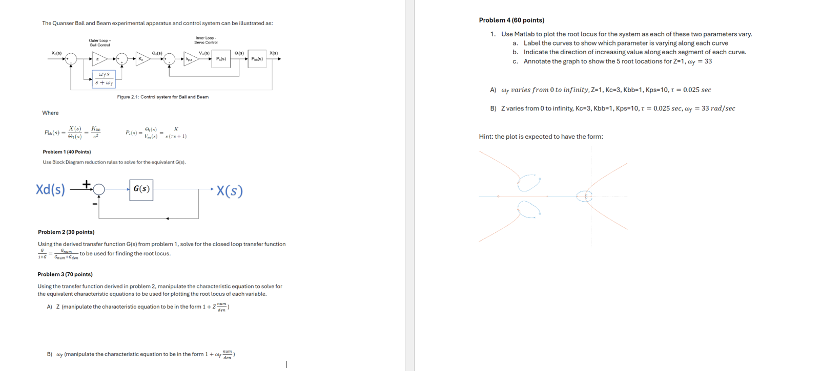 Solved do all the problems from 1 ﻿to 4Problem 4 ﻿Use Matlab | Chegg.com