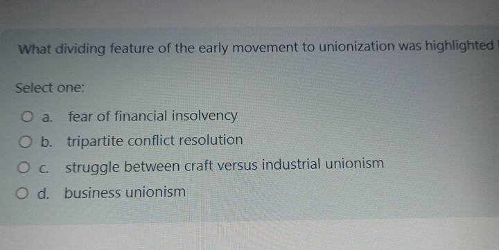 Solved What dividing feature of the early movement to | Chegg.com