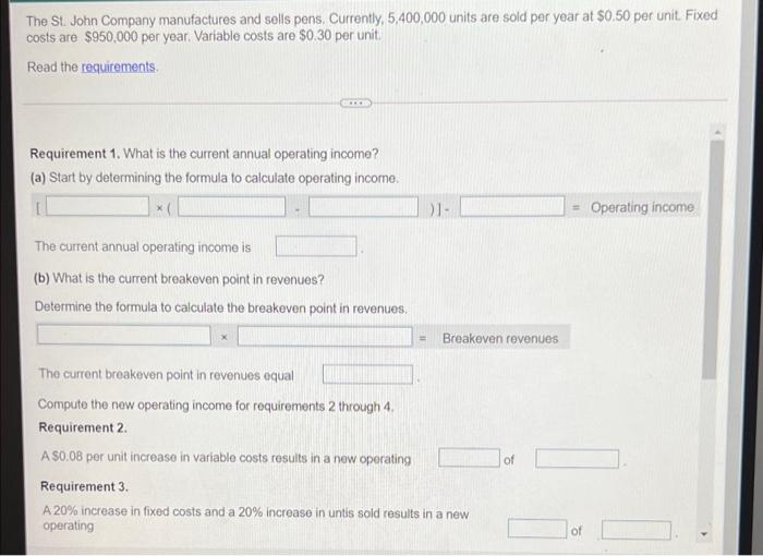 Solved Requirements Consider each case separately: 1. a. | Chegg.com