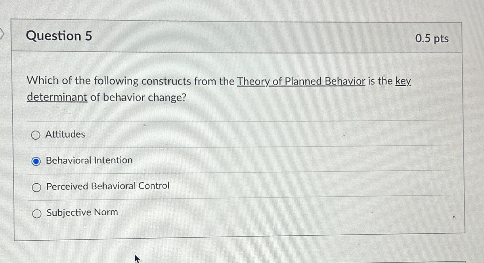 Solved Question 50.5ptsWhich of the following constructs | Chegg.com