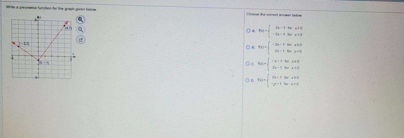 Solved Write a piecewise function for the graph given below. | Chegg.com