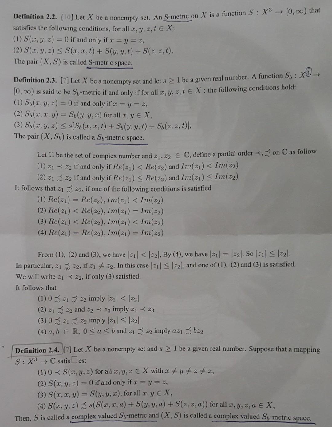 Solved a Definition 2.2. [10] Let X be a nonempty set. An | Chegg.com