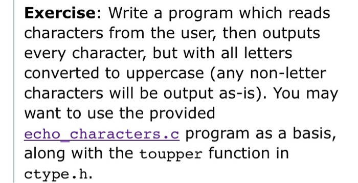 Solved #include #include int main() { int the_character; | Chegg.com